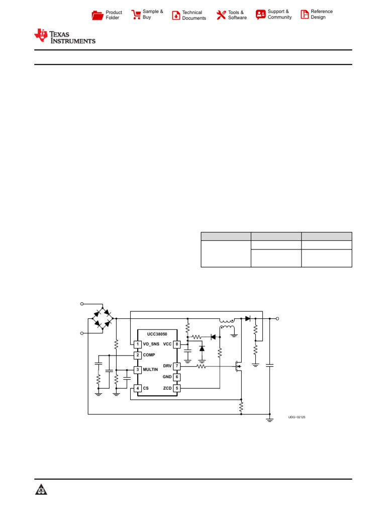 Ucc28051 PFC Controller | PDF | Electrostatic Discharge | Amplifier