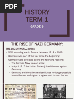 Grade 9 History Notes Term 1 Updated | PDF | Nazi Germany | Weimar Republic