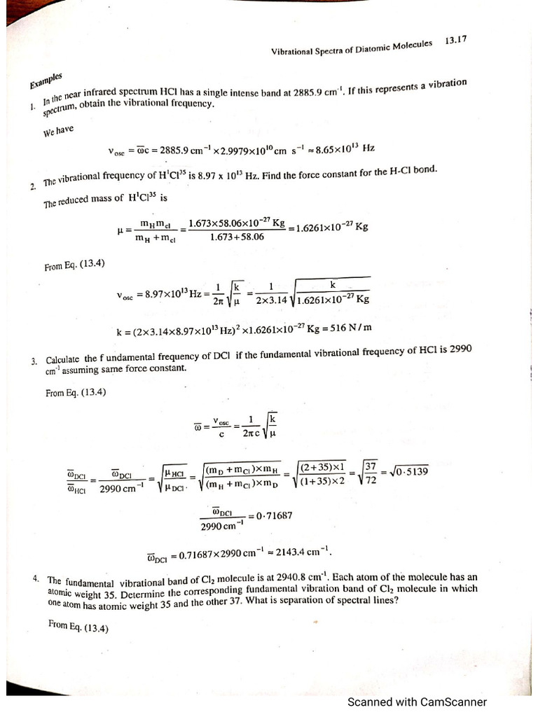 Vibrational & Raman Spectroscopy Num. (Vimal Kumar Jain) | PDF