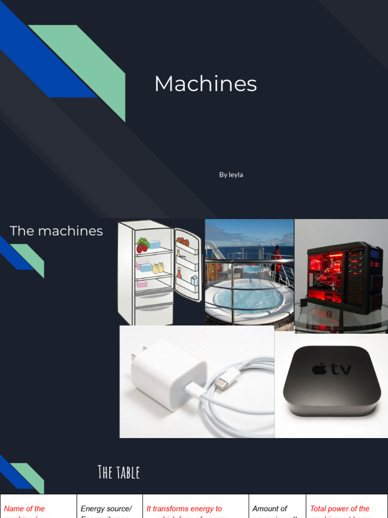 Machines | PDF | Energy Conservation | Refrigerator