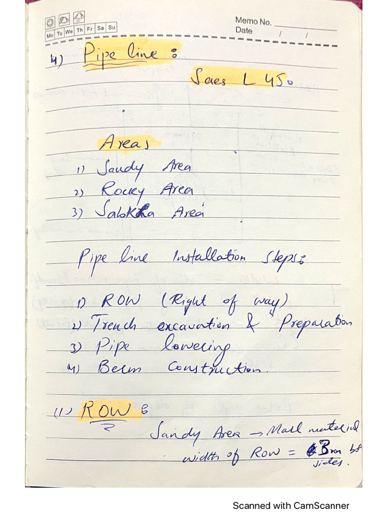 Pipe Line Lecture | PDF