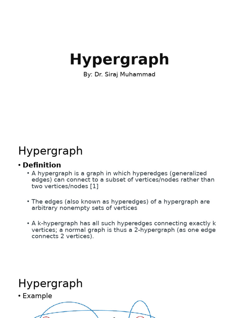 week_07_03_01_hypergraph | PDF | Vertex (Graph Theory) | Mathematical Concepts
