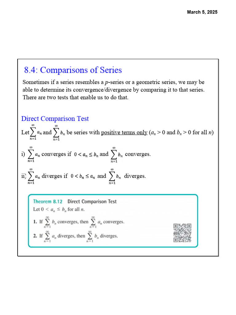 Series Convergence Tests Explained | PDF | Elementary Mathematics ...