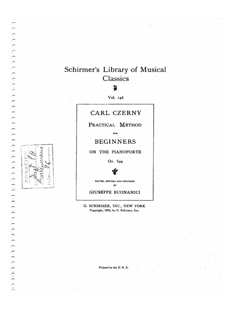 Czerny Primeras Paginas | PDF