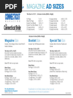 Newspaper and Magazine Ad Sizes | PDF | Newspaper Publishing | Newspapers