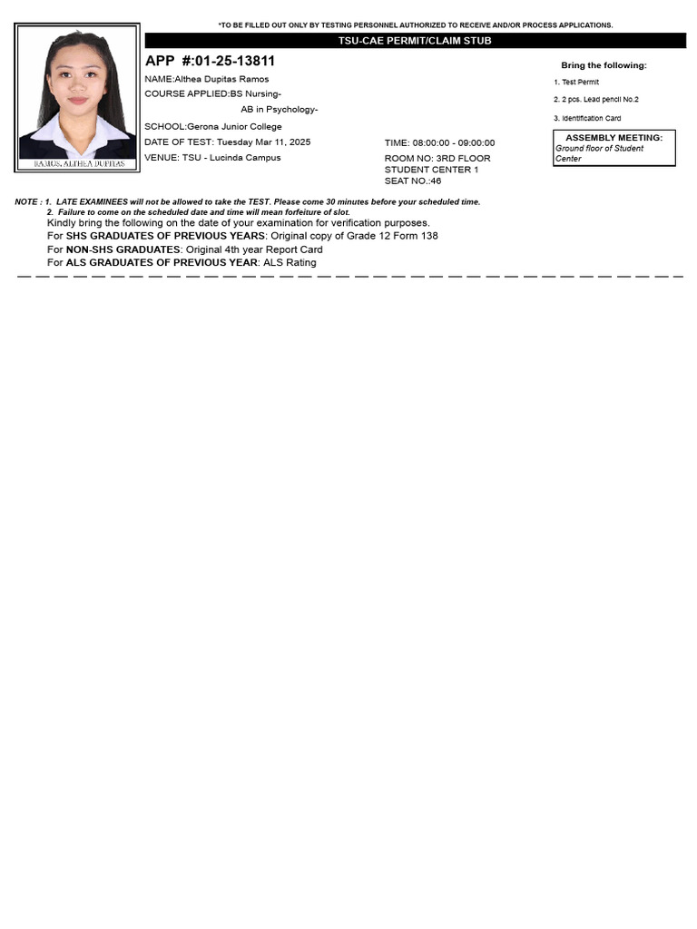 Permit Claim Stub | PDF
