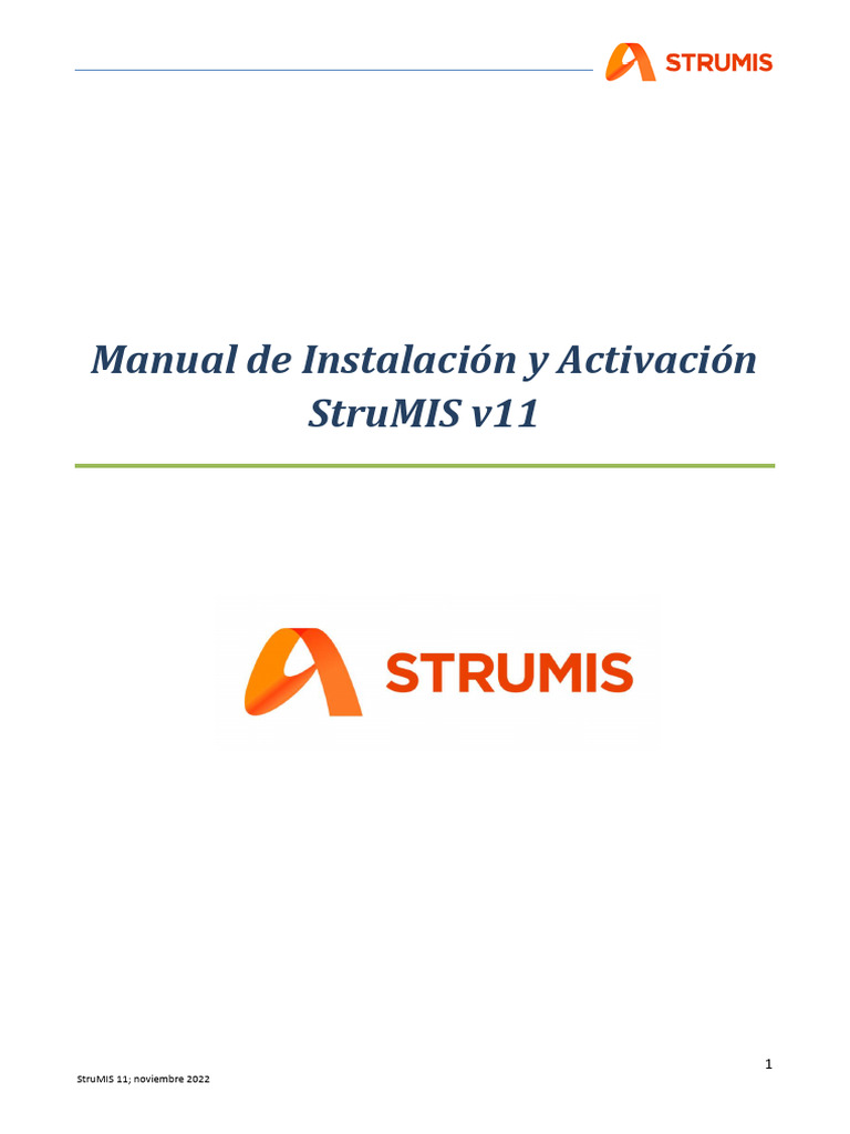 Manual de Instalación y Activación StruMIS 11 | PDF | Cortafuegos ...