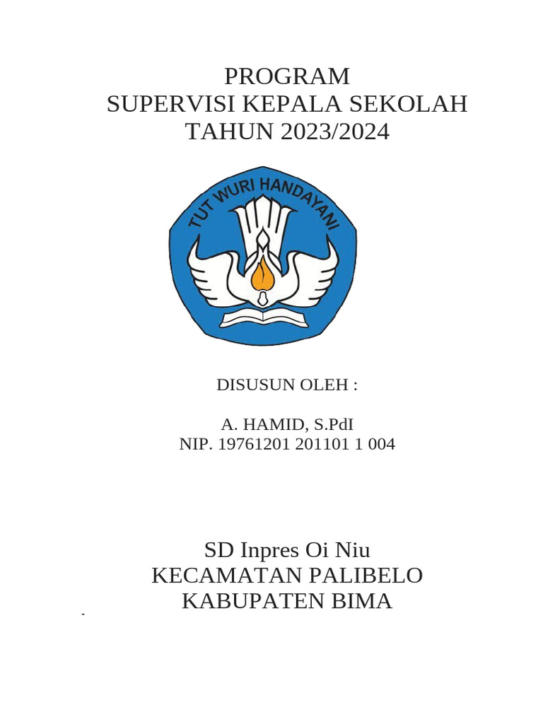 Program Supervisi Kepsek 2023-2024 | PDF