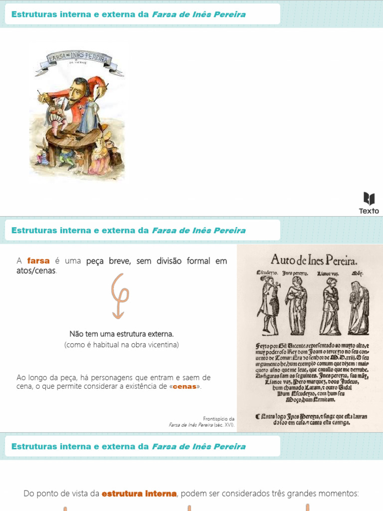 Estruturas da Farsa de Inês Pereira | PDF