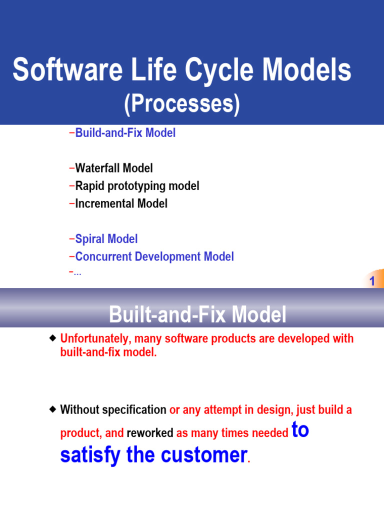 Week2-Lect1&2.Software Life Cycle Models | PDF | Software Development Process | Software Prototyping