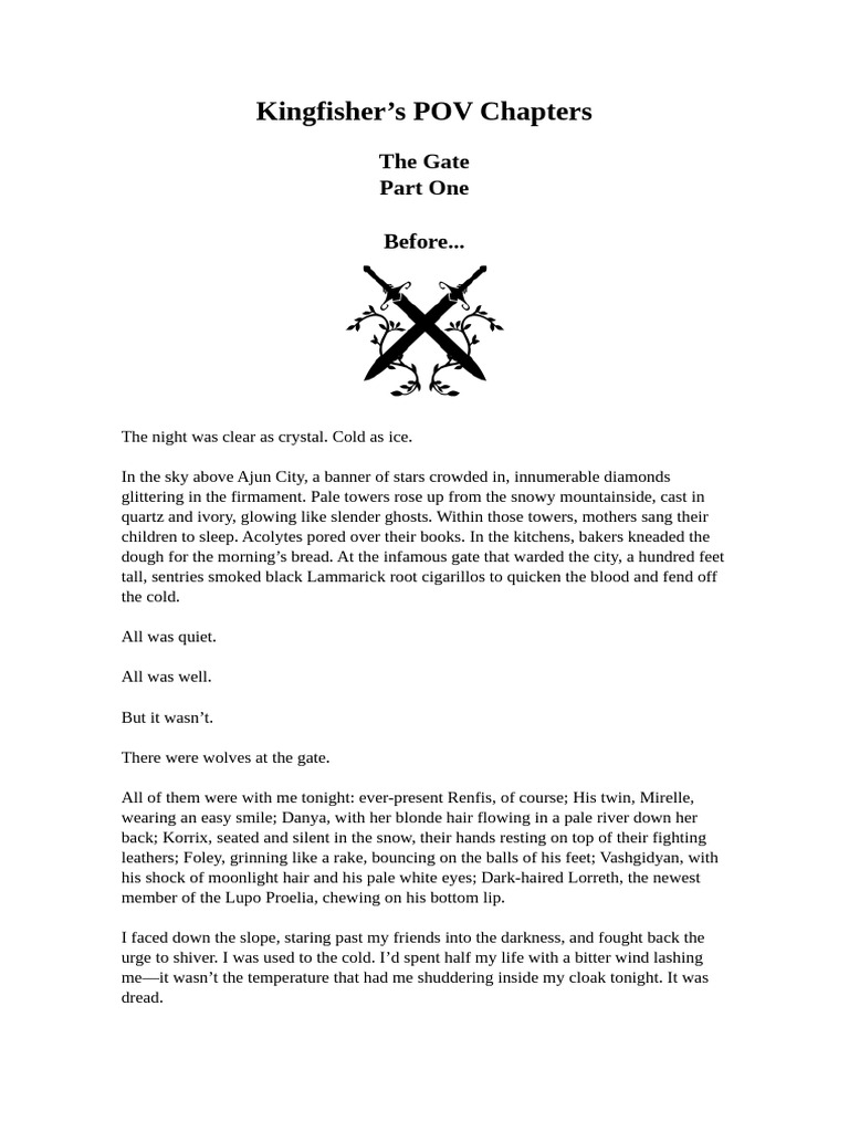 Quicksilver - Kingfisher's POV | PDF