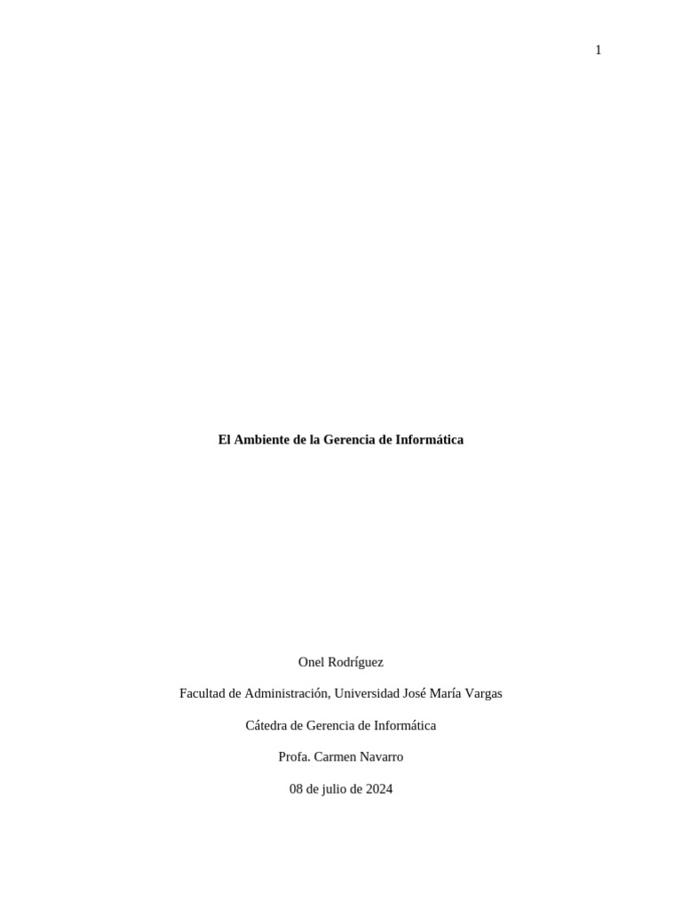 Gerencia de Informática: Claves y Principios | PDF | Informática