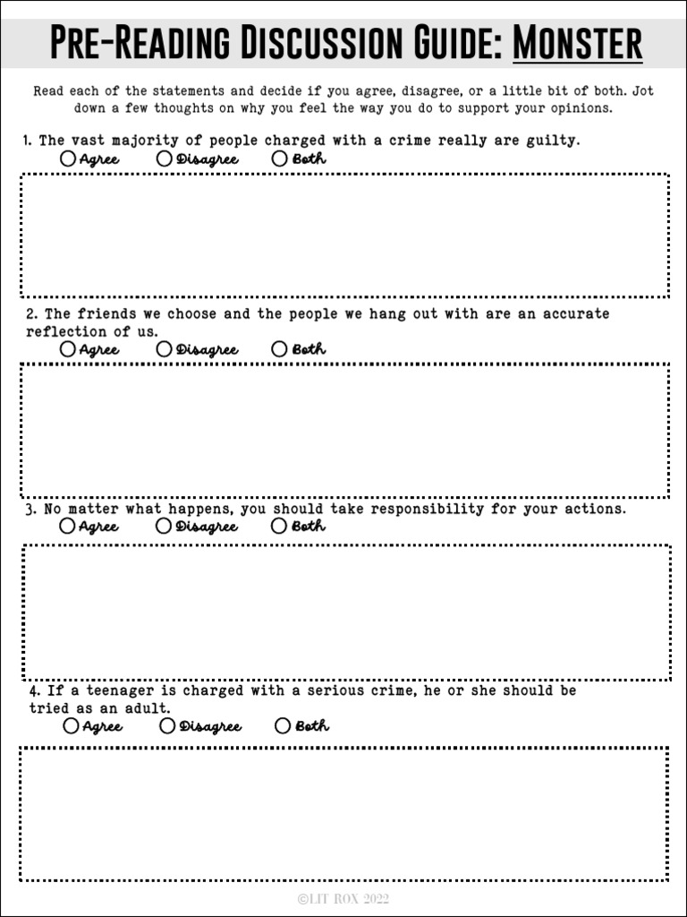 BONUS - Complete & Engaging Unr Monster by Walter Dean Myers 1 | PDF