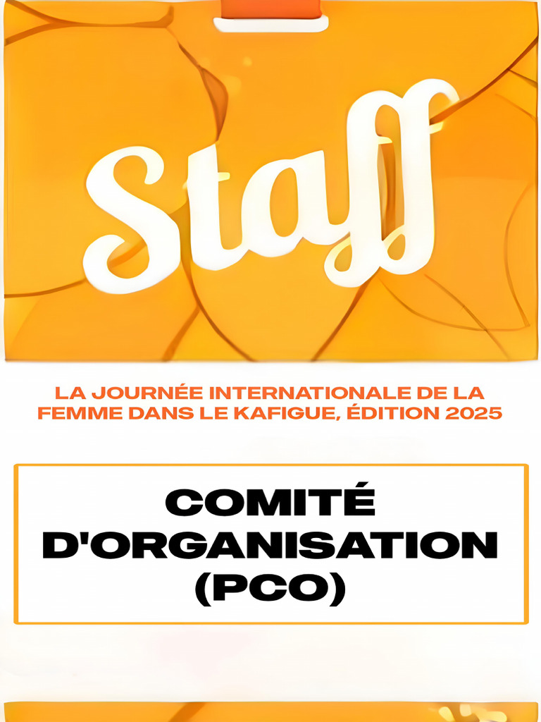 Comité D'organisation | PDF