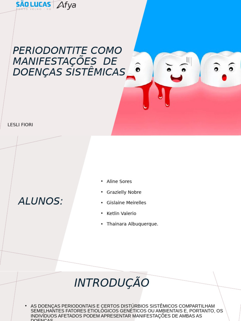 Periodontite e Doenças Sistêmicas | PDF | Leucemia | Diabetes