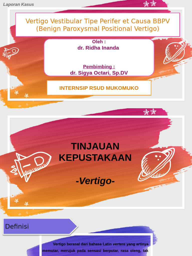 LAPORAN KASUS BPPV Ridha Inanda | PDF