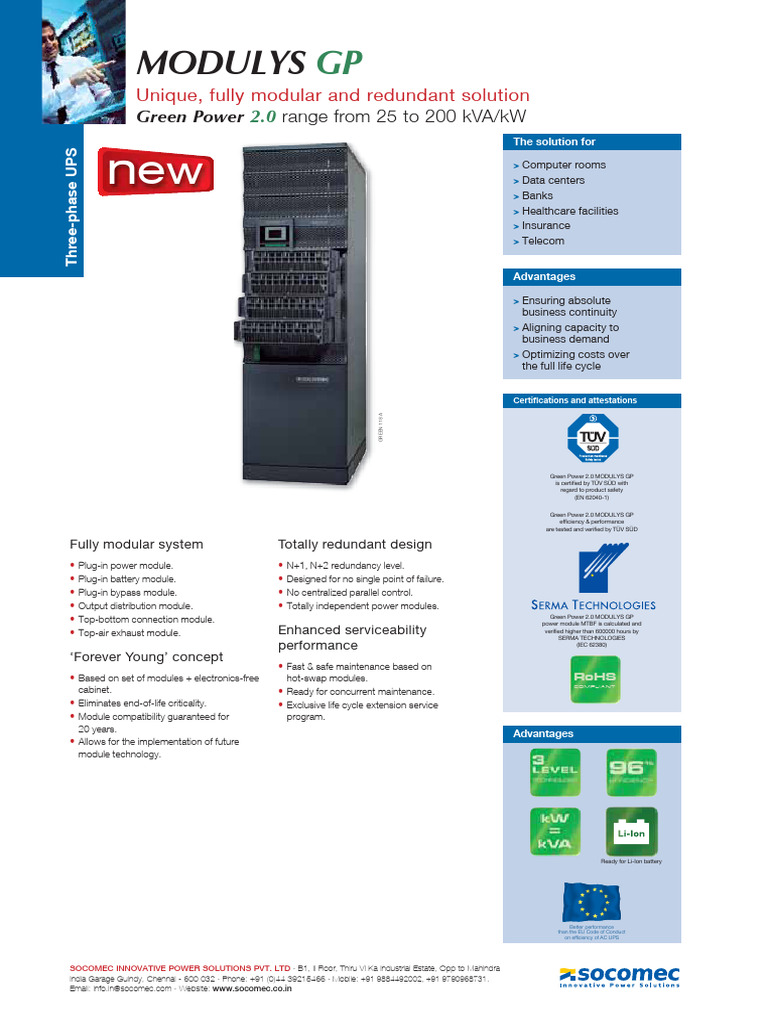 10-Modulys GP 2.0-200-600KW | PDF | Modular Programming | Mains Electricity