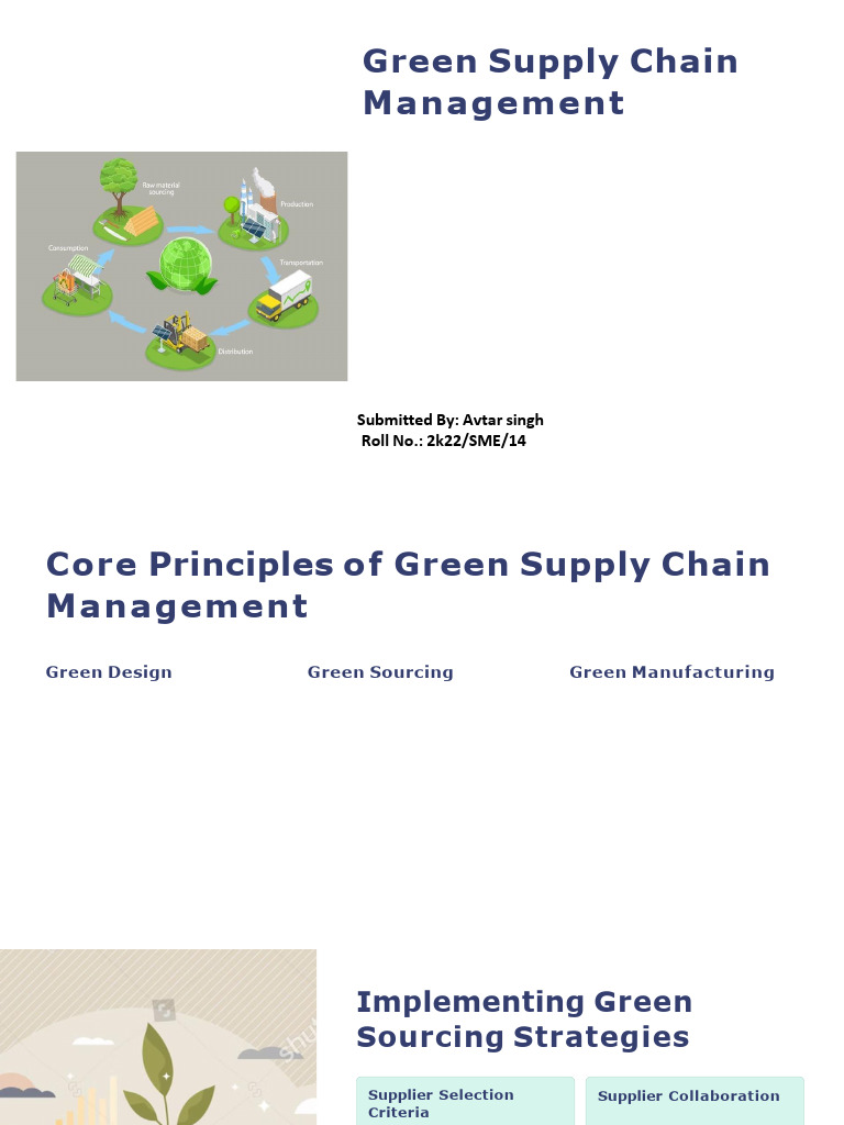 Green Supply Chain Management Guide | PDF | Sustainability | Recycling