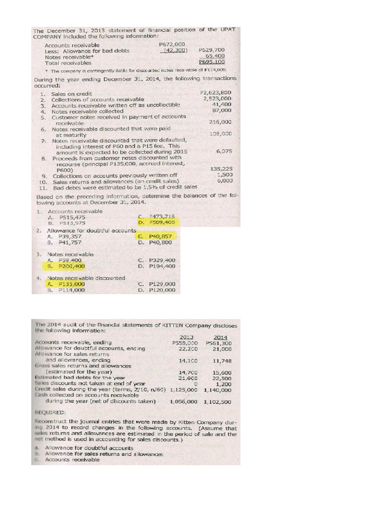Handout 04 - Accounts Receivable | PDF