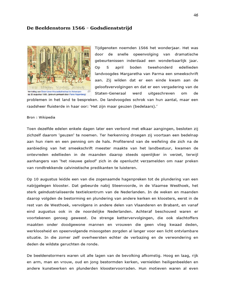 P 46-50 de Beeldenstorm 1566 | PDF