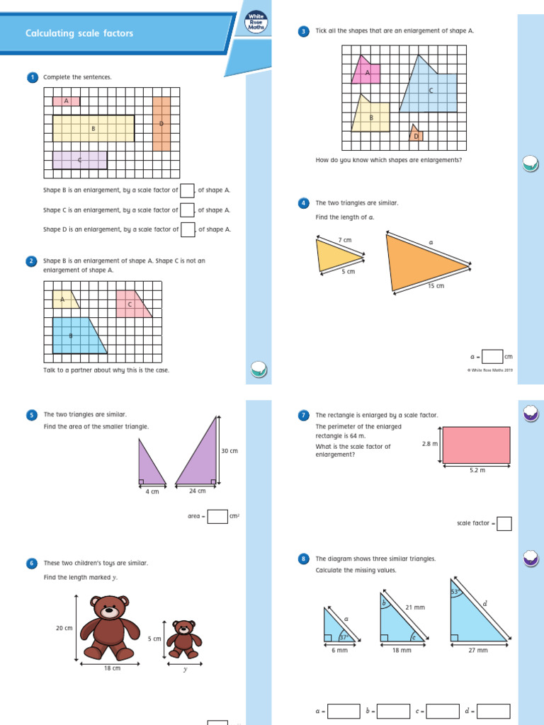Understanding Scale Factors in Geometry | PDF | Area | Euclid