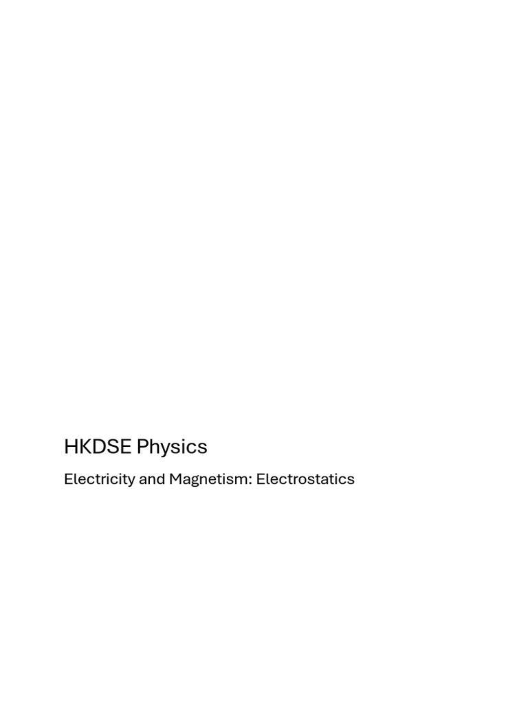 Physics Electrostatic Pdf Electric Charge Electricity