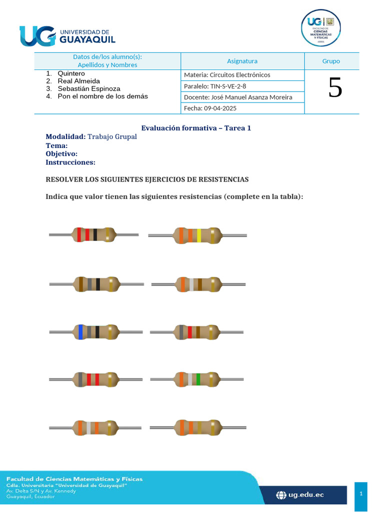Ejercicios de Resistencias en Circuitos | PDF
