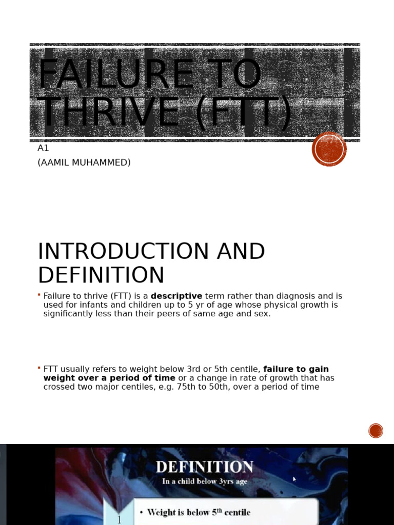 Failure To Thrive A1 | PDF