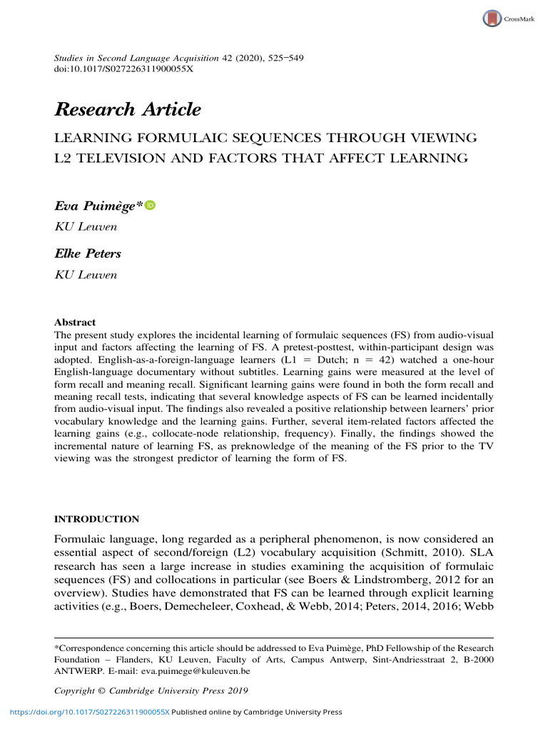LEARNING_FORMULAIC_SEQUENCES_THROUGH_VIEWING_L2_TELEVISION_AND_FACTORS ...