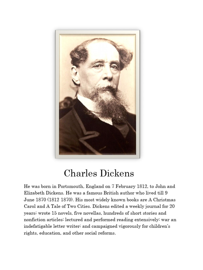 Charles Dickens: Life and Works Overview | PDF