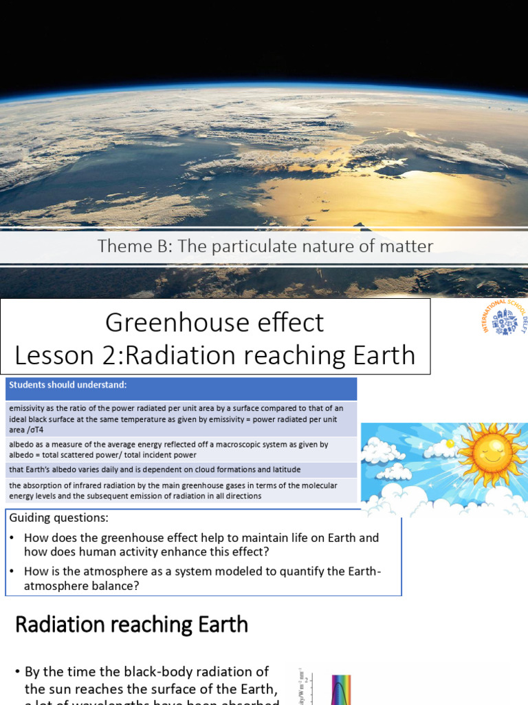Lesson 2 - Radiation Reaching Earth | PDF | Greenhouse Effect ...