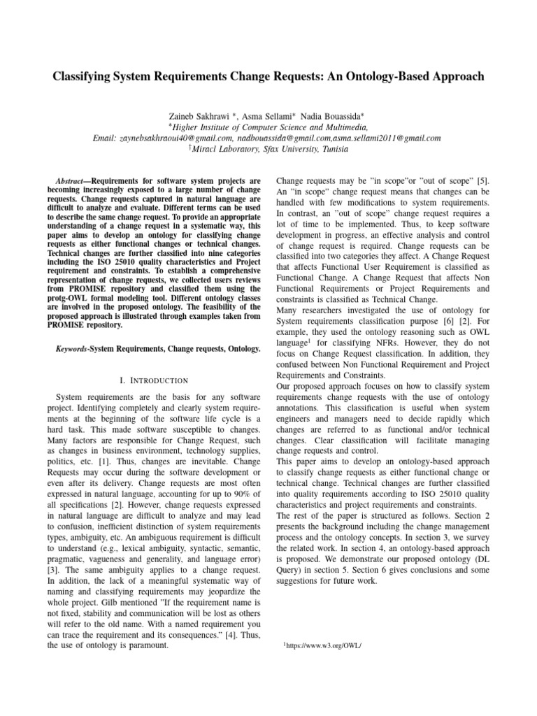43-ISDA-Ontology_Based_Model_for_Requirements_Change_Classification (2) | PDF | Ontology ...