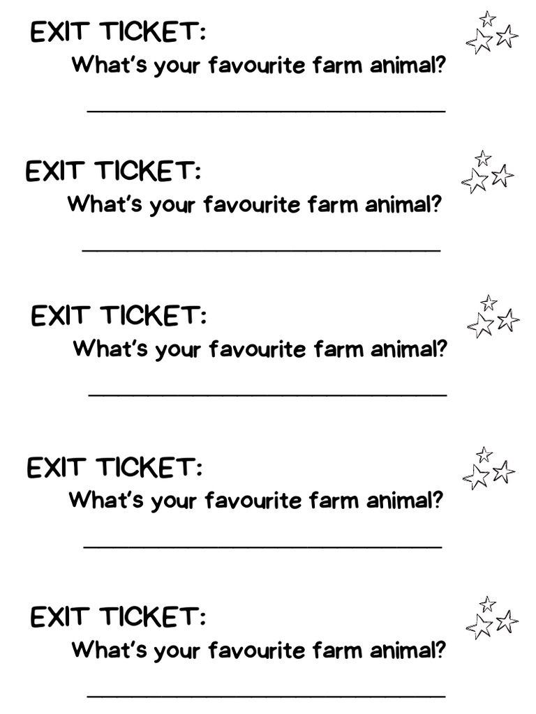 Exit Ticket | PDF