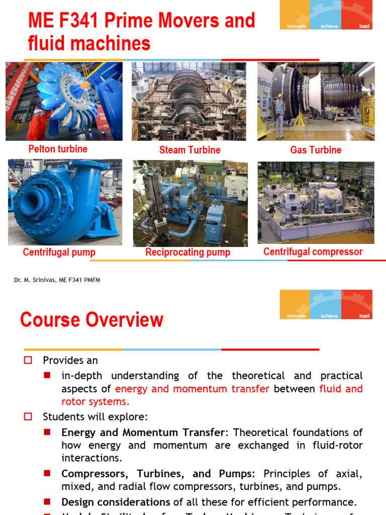 Fluid Machines and Prime Movers Overview | PDF | Pump | Turbine