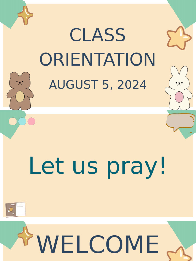 Cute Pastel Welcome Back To School Presentation | PDF