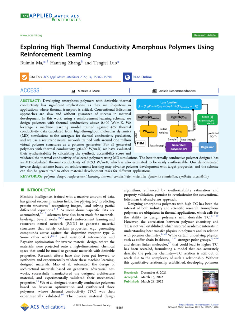 Ma Et Al. - 2022 - Exploring High Thermal Conductivity Amorphous Poly ...