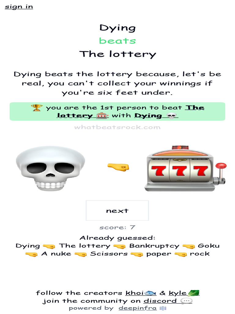 What Beats Rock Game | PDF