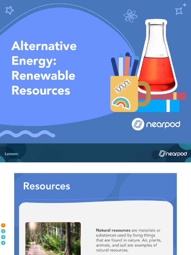 Alternative Energy Renewable Resources | PDF