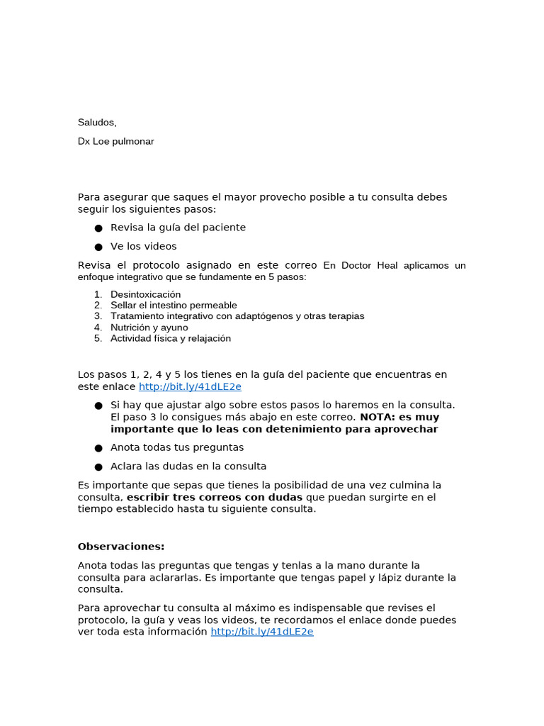 Protocolo Ca | PDF | Terapia | Medicina CLINICA