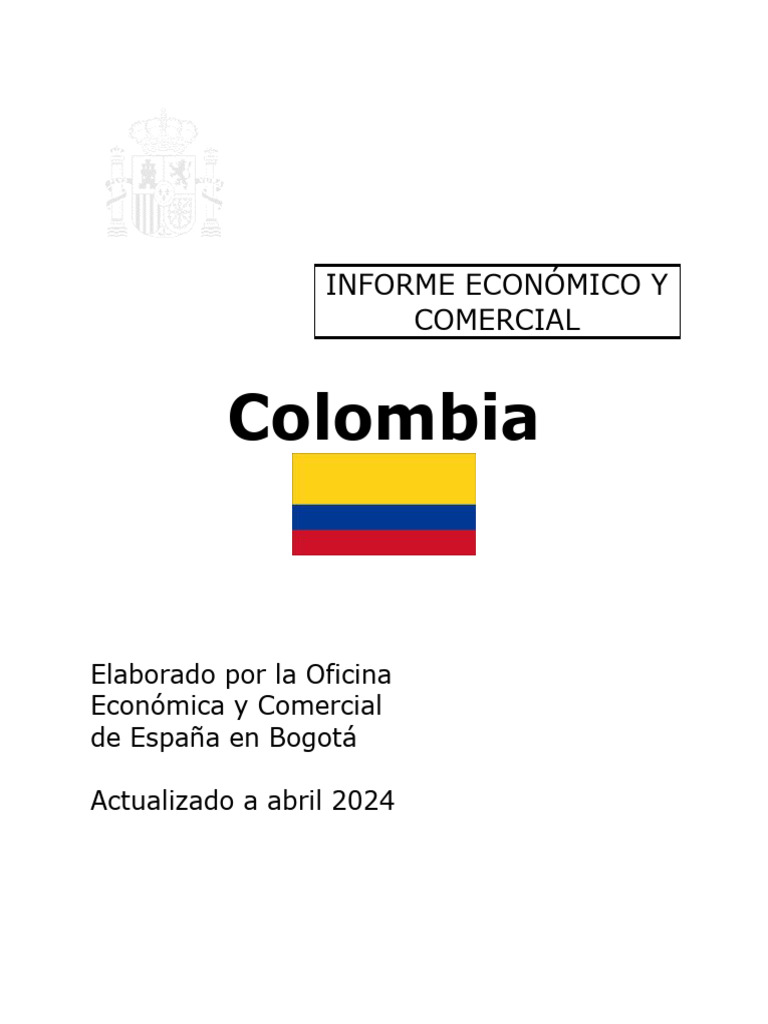 Informe Economico y Comercial Colombia 2024 | PDF | Impuestos | Economias