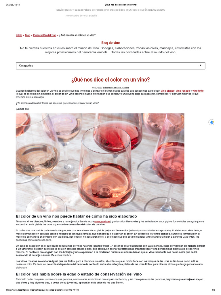 Color en Un Vino | PDF | Vino | Uva