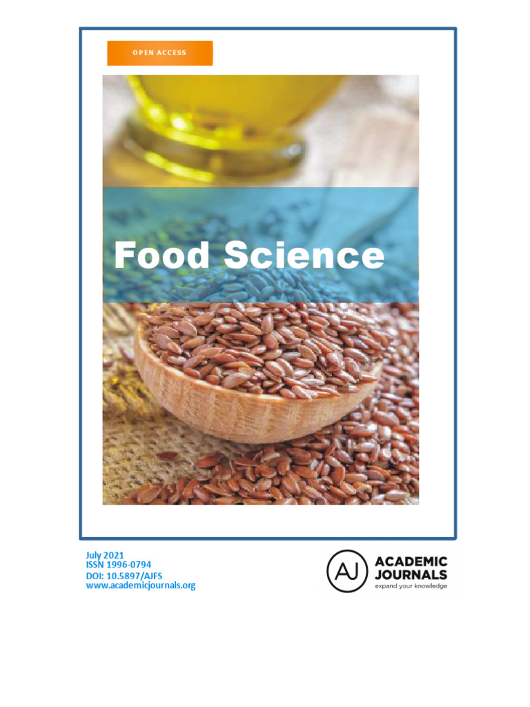 Journal2025 Food Science | PDF | Open Access