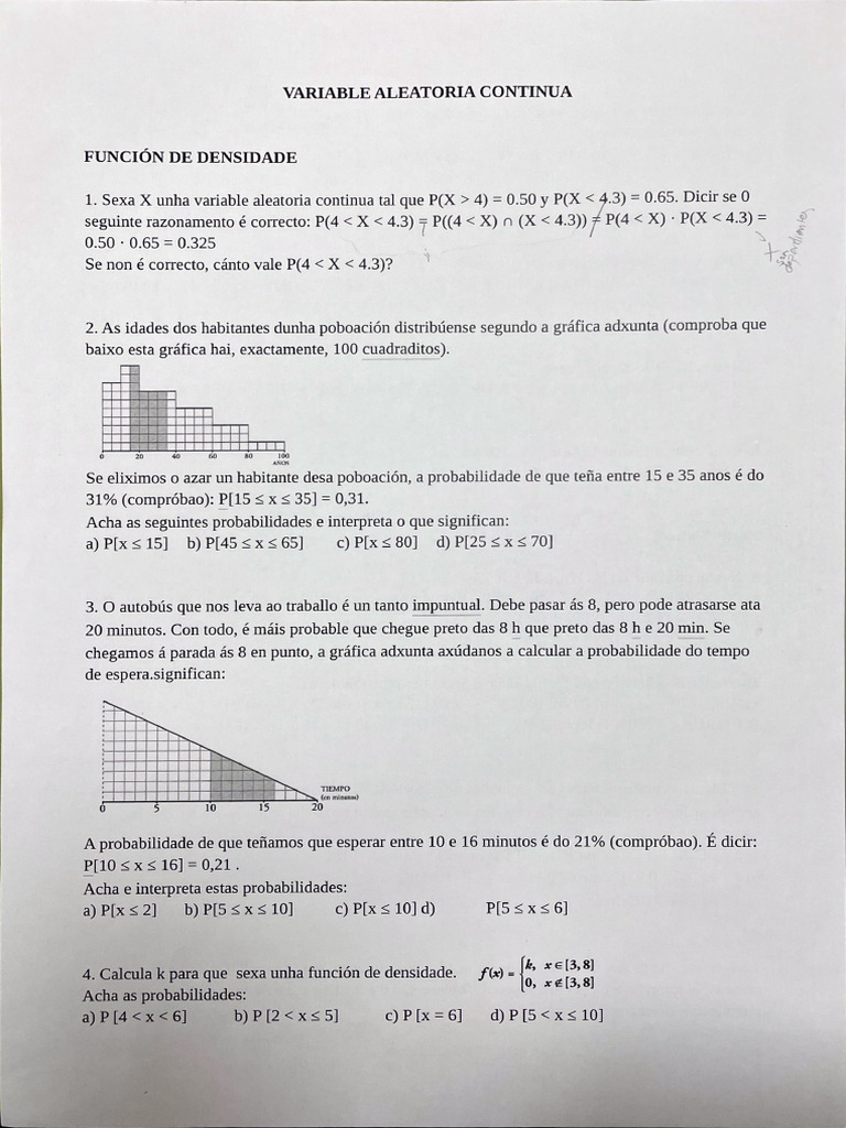 ME- Tarea de Variable Aleatoria Continua | PDF