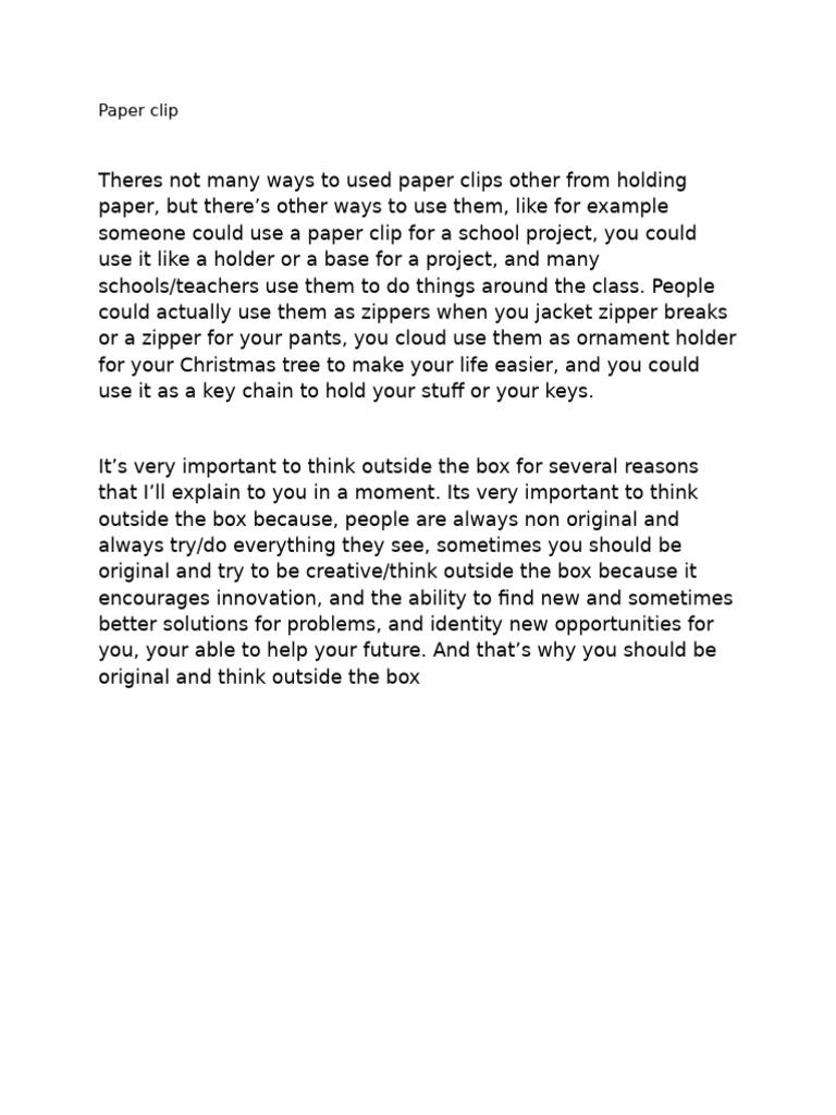 Paper Clip | PDF
