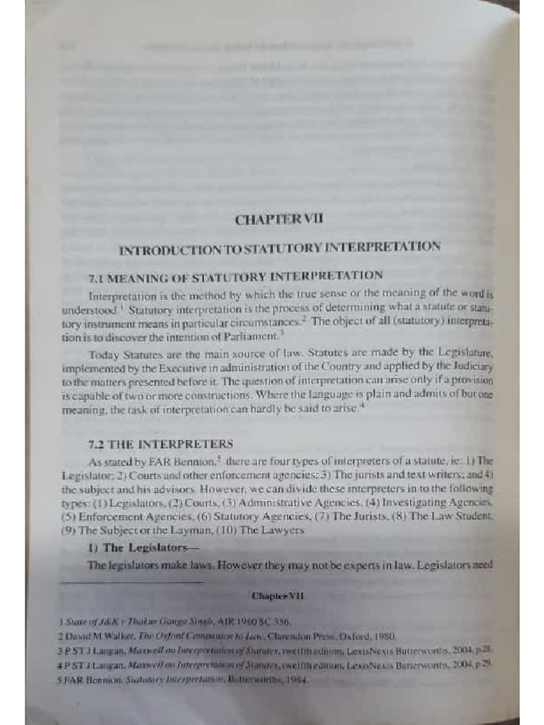 Parts of Statute | PDF