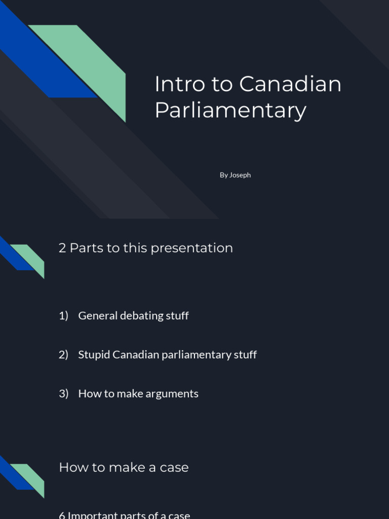 Intro To Canadian Parliamentary | PDF