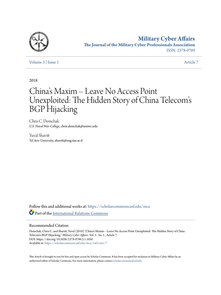 China Hijacking Traffic Viewcontent | PDF | Computer Network | Internet