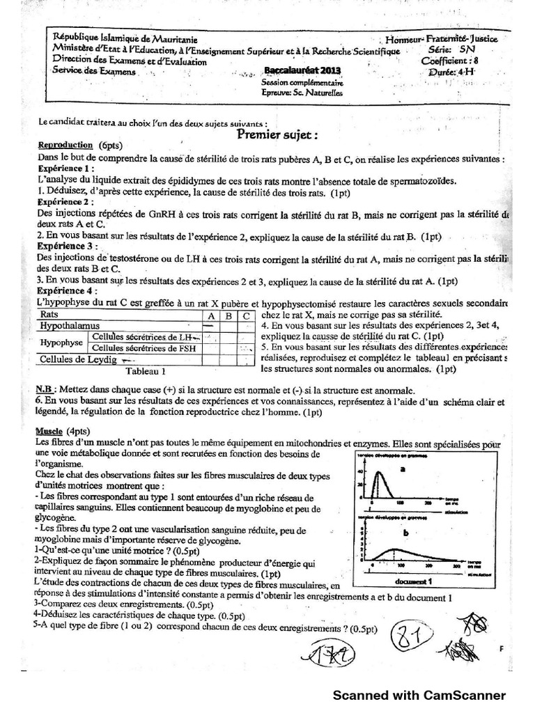 Bac D SN 2013 SC | PDF