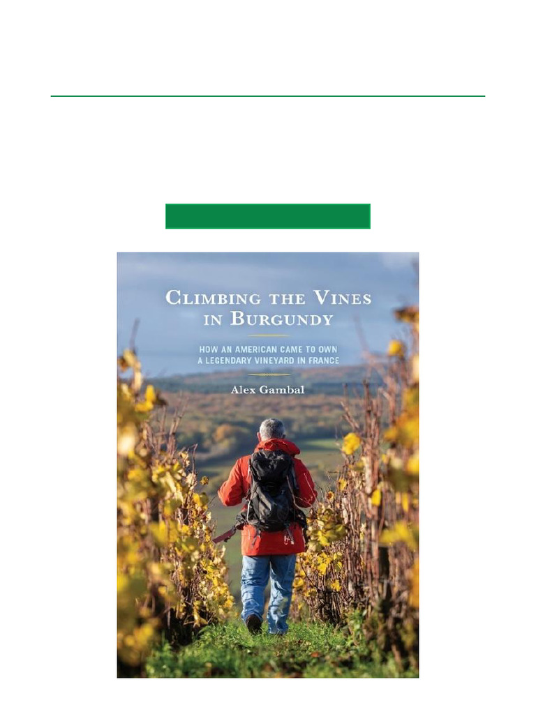 Climbing The Vines in Burgundy How An American Came To Own A Legendary ...