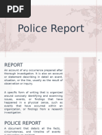 How To Write A Crime Report | PDF | Burglary | Criminal Law